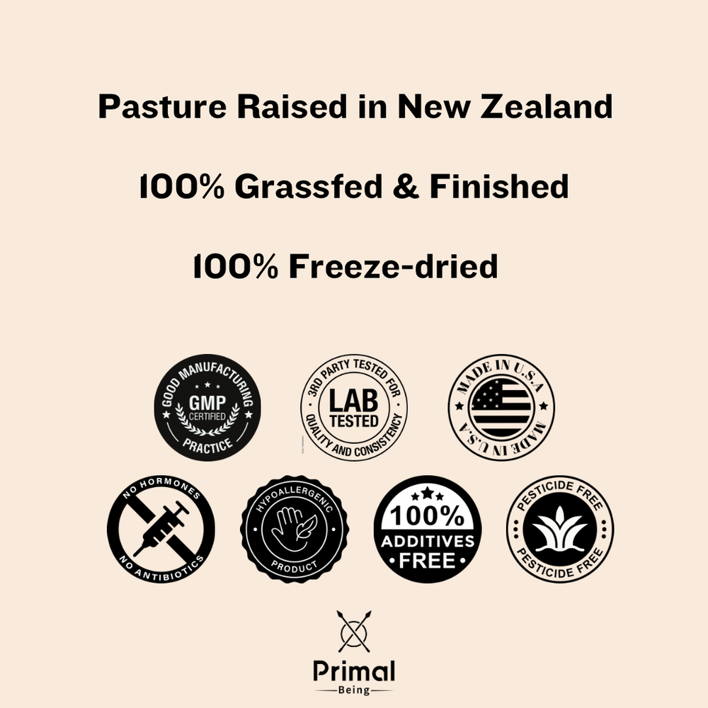 Primal Being Grassfed Beef Brain, Supports Overall Brain Health - 90 C